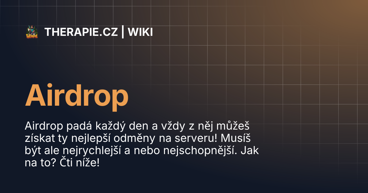 Airdrop | THERAPIE.CZ | WIKI